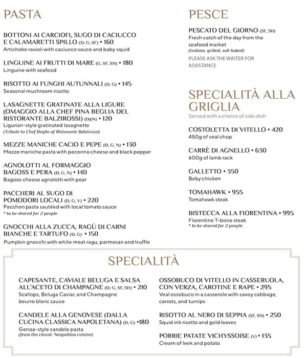 Menu of Belcanto Restaurant - Dubai Opera, Downtown Dubai, Dubai