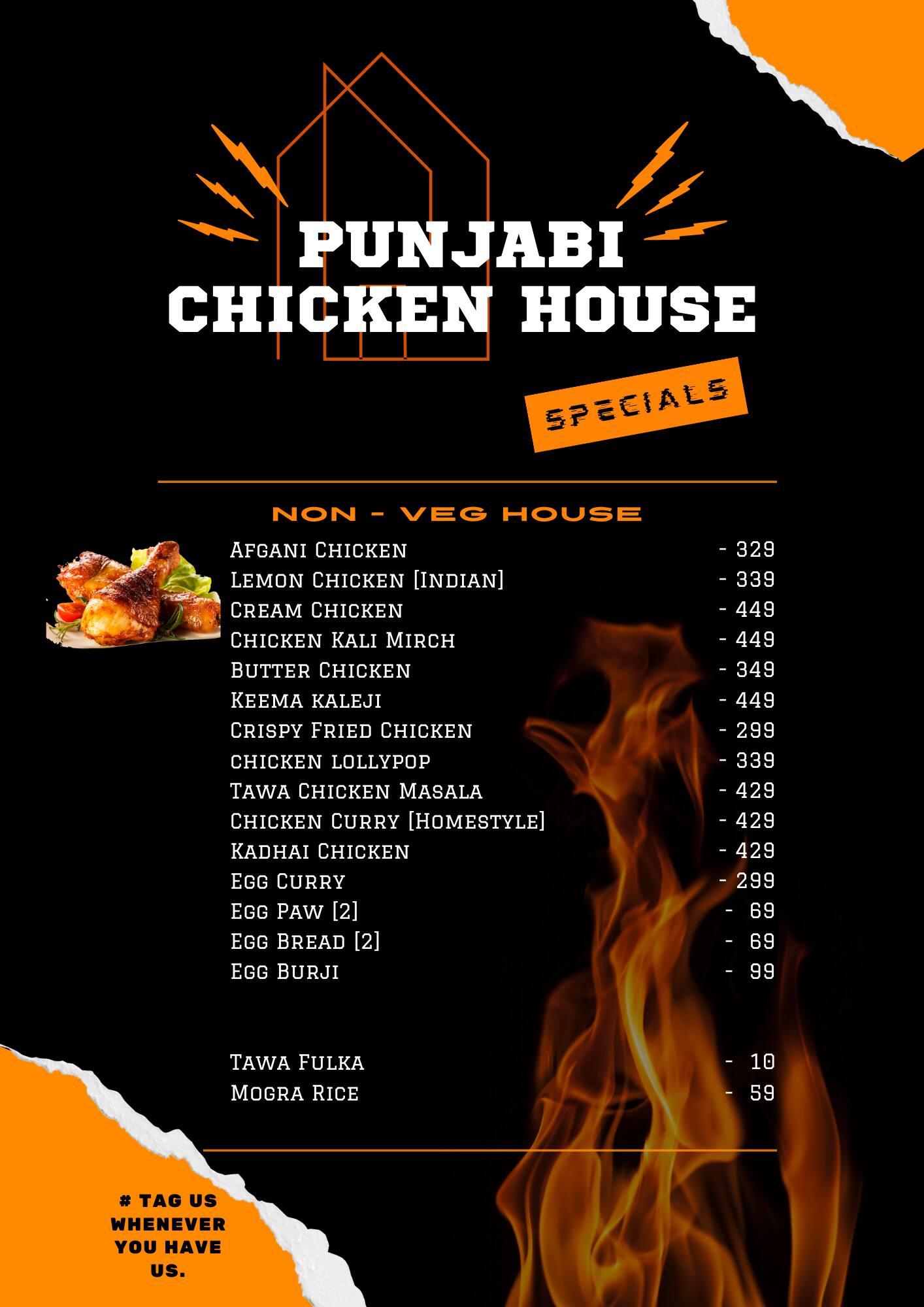 Menu of Punjabi Chicken House, Palghar, Mumbai