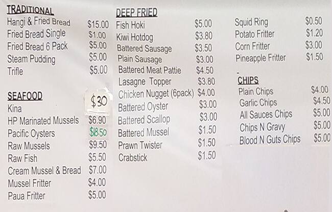 Menu at The Hangi Pit Springwood restaurant, Springwood