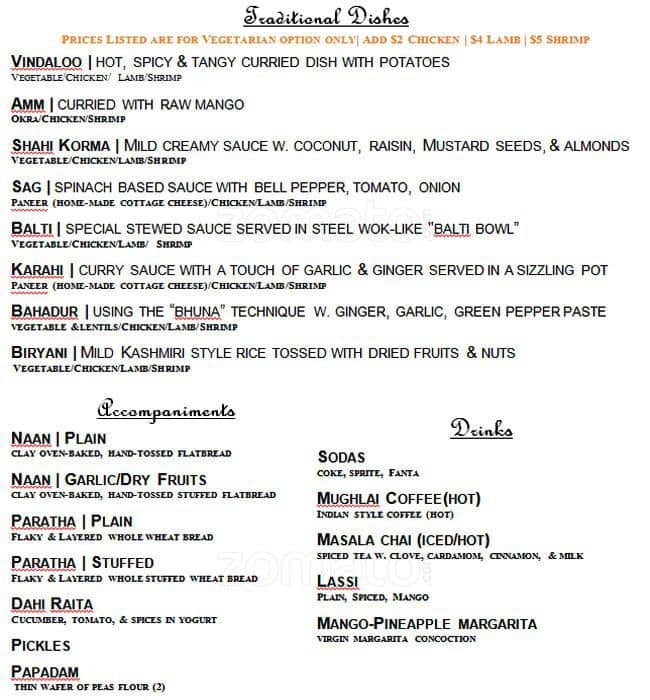 Menu at Copper Cove Bistro restaurant, Atlanta