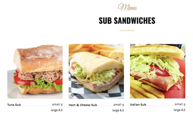 Menu at Mimo's Pizza Company pizzeria, Windber