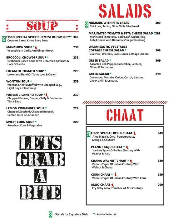 Fisco Restobar Menu, Menu for Fisco Restobar, Kandivali West, Mumbai ...