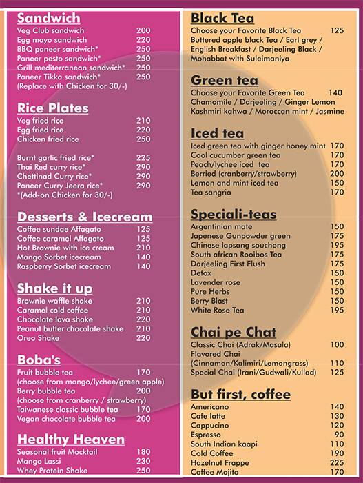 Menu at Orange Wok, Chennai, AH-15