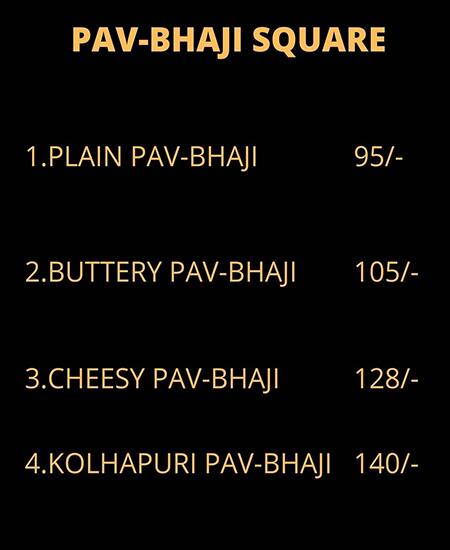 Menu of Pav Bhaji Square, Hadapsar, Pune