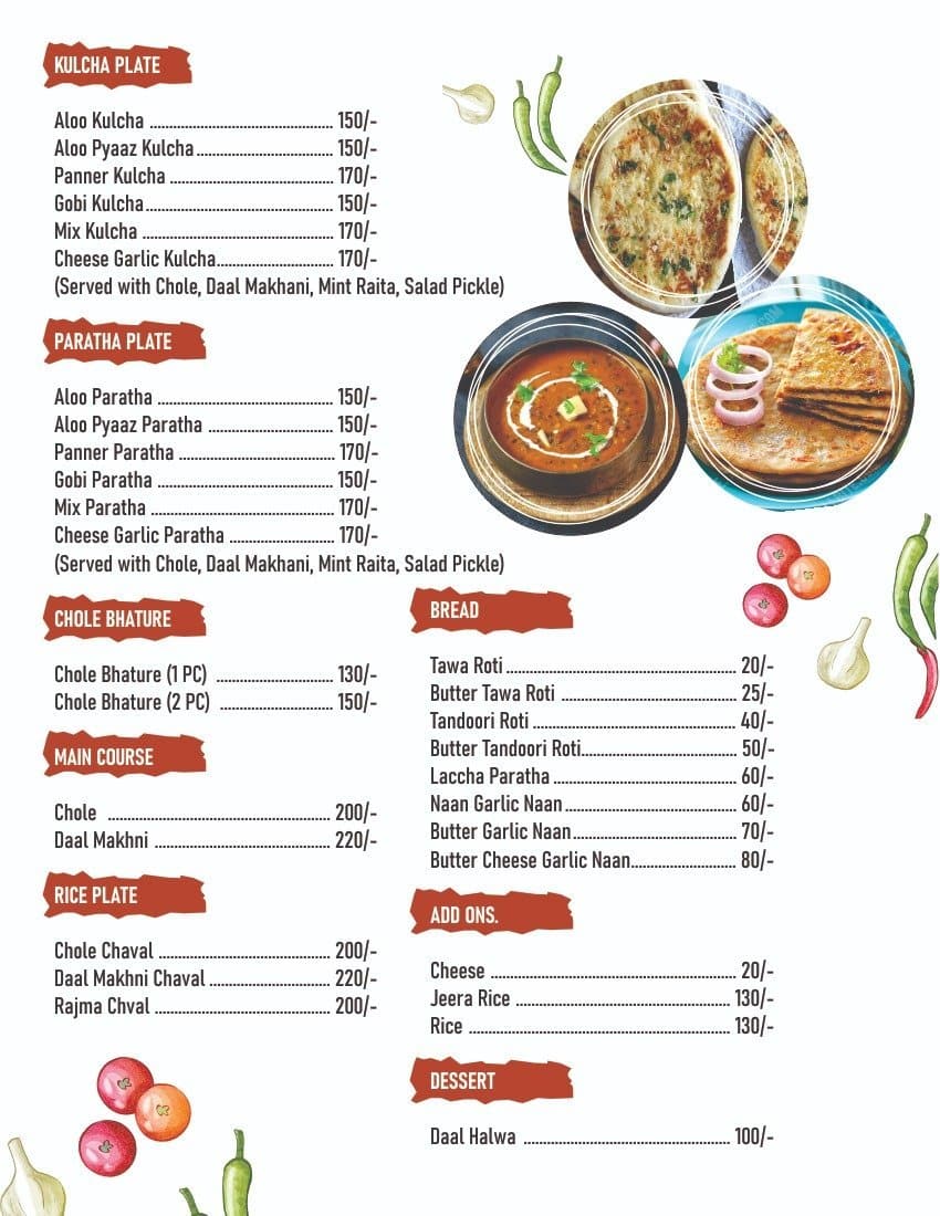 Menu of Kulcha Kulture, Airoli, Navi Mumbai