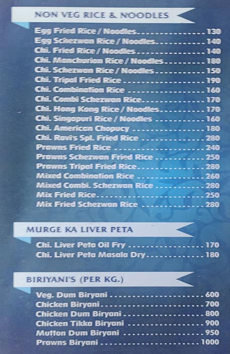 Menu at Ravi's Kitchen, Thane, P-85