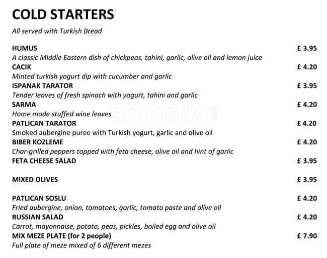 Menu at Verdo BBQ, Edinburgh