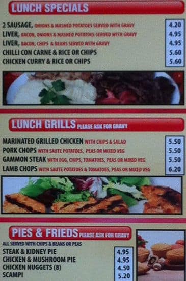 Menu at Eden Cafe, Beckenham, 440 Upper Elmers End Rd