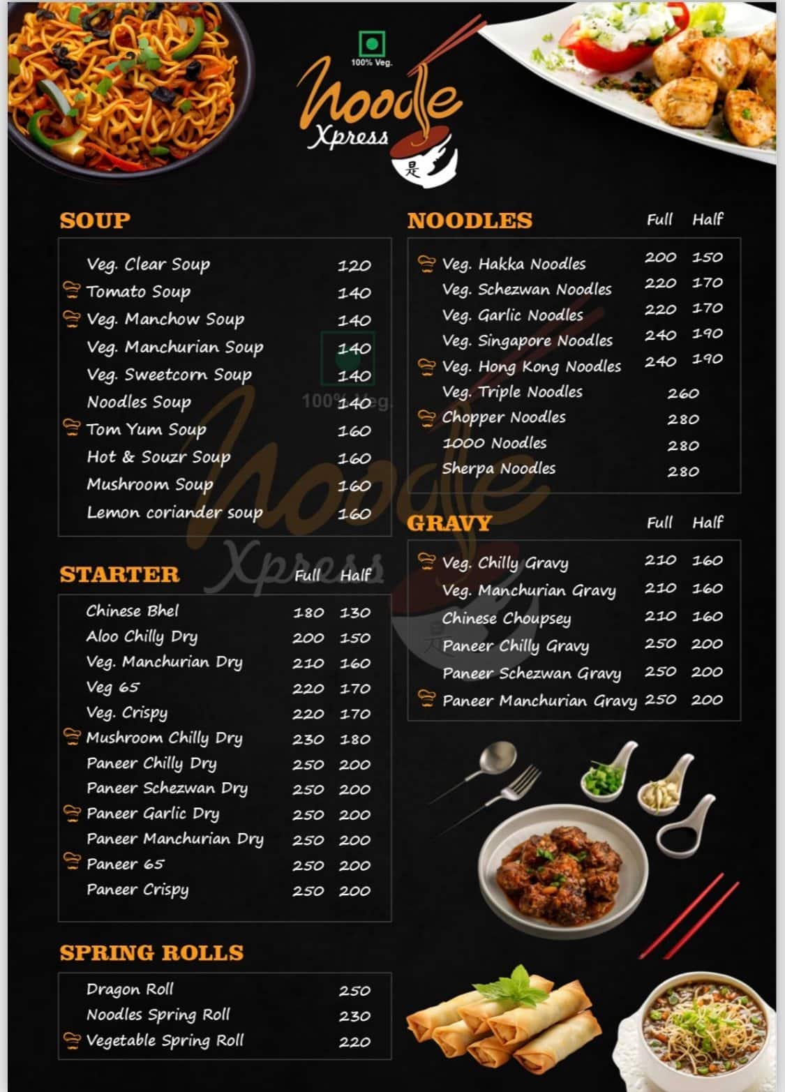 Menu of Noodle Xpress, Ghatkopar East, Mumbai