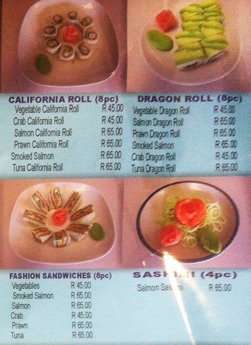 Menu at GoodWill Chinese Cook restaurant, Germiston