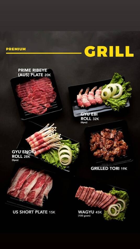 Menu at Miyazaki Japanese BBQ, Tangerang, Taman Jajan CBD