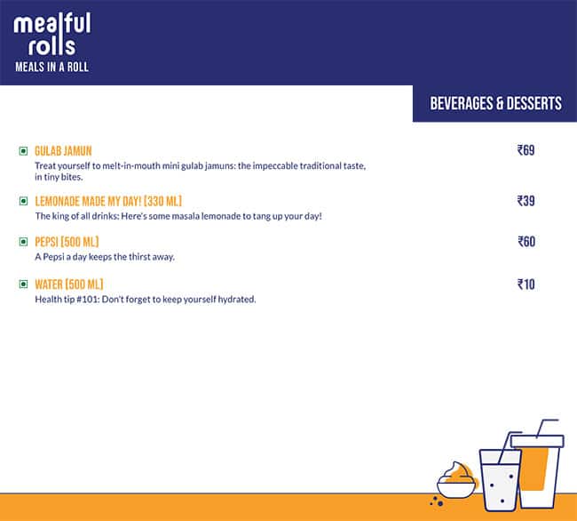 Menu at Mealful Rolls - India's Biggest Rolls, Thane, Unit Kit 10 & 11 ...