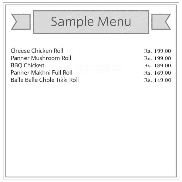 Menu at Mealful Rolls - India's Biggest Rolls, Thane, Unit Kit 10 & 11 ...