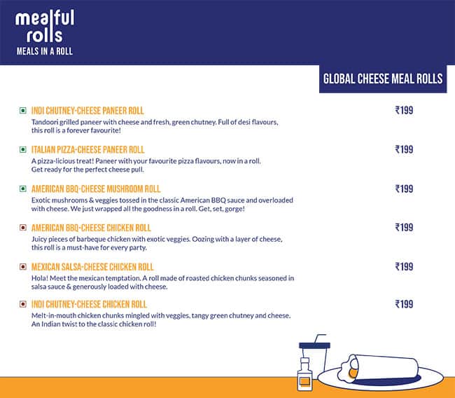 Menu at Mealful Rolls - India's Biggest Rolls, Thane, Unit Kit 10 & 11 ...