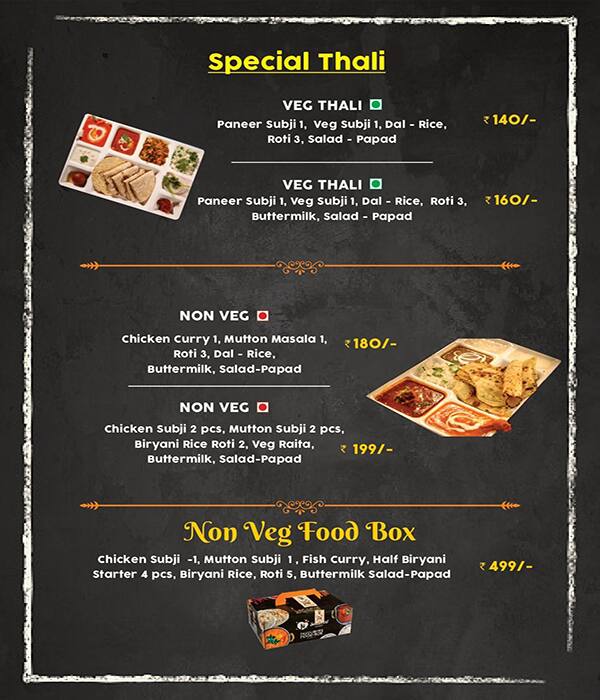 Menu at Surat Food Box, Surat