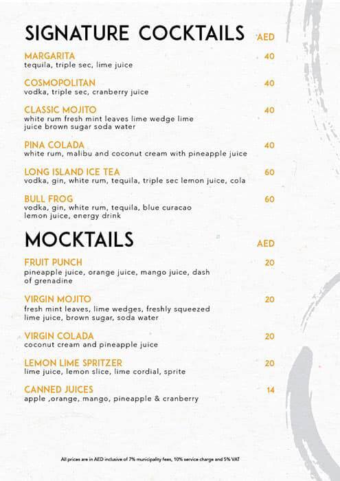 Menu at Sizzling Wok - Citymax, Mankhool restaurant, Dubai