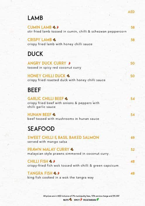 Menu at Sizzling Wok - Citymax, Mankhool restaurant, Dubai