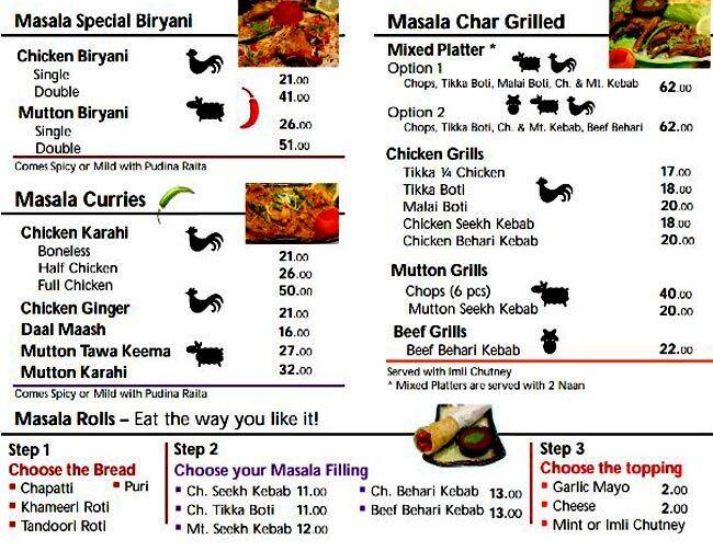 Masala Menu, Menu for Masala, Al Khalidiya, Abu Dhabi - Zomato