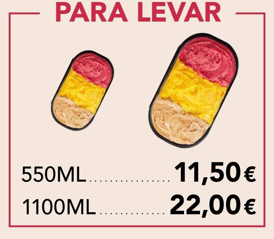 Menu em Amorino Gelato - Porto Carmelitas restaurante, Porto