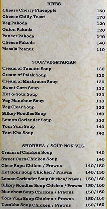 Menu at Shipyard, Pune, Shop 104