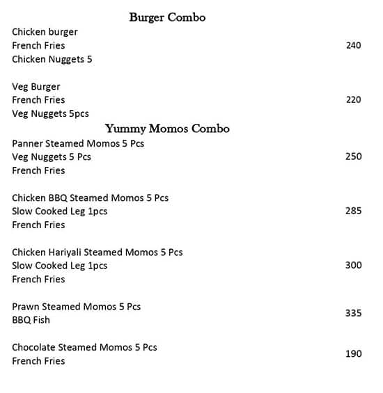 Menu at The Better Bite, Chennai