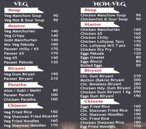 Menu of Apna Express Biryani, Pimple Saudagar, Pune