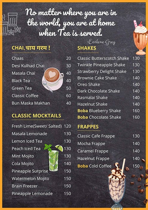 Menu of Where s The Fork Ulhasnagar Thane