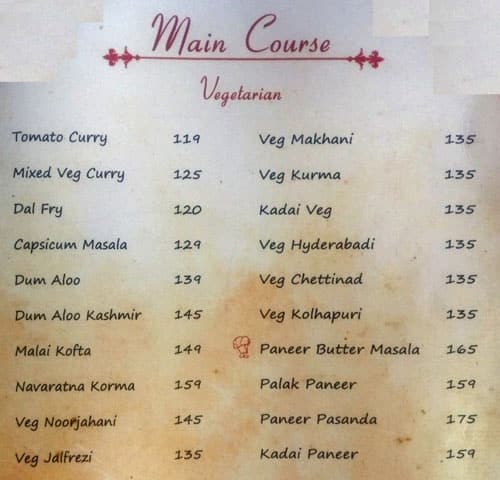 Menu at The Courtyard Tree - Garden Restaurant Event Venue Banquet Hall ...