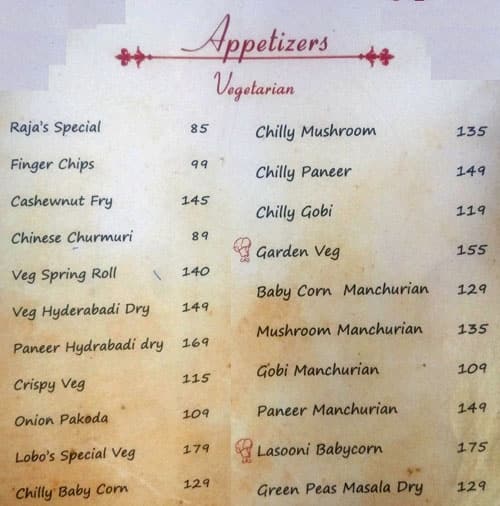 Menu at The Courtyard Tree - Garden Restaurant Event Venue Banquet Hall ...