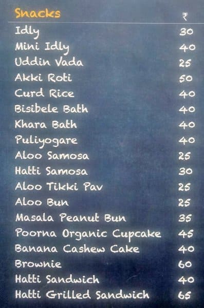 Hatti Kaapi Menu, Menu for Hatti Kaapi, Koramangala 5th Block ...