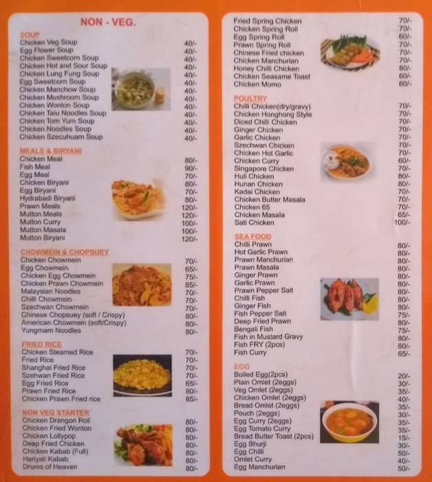 Menu at Satkar Restaurant, Bengaluru, Ground floor