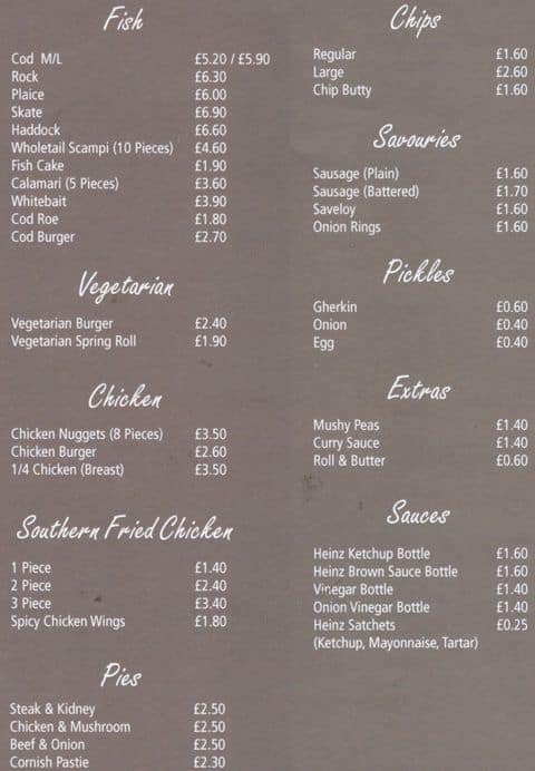 Menu at Mrs Bridges' Kitchen cafe, Chislehurst, 49 Chislehurst Rd