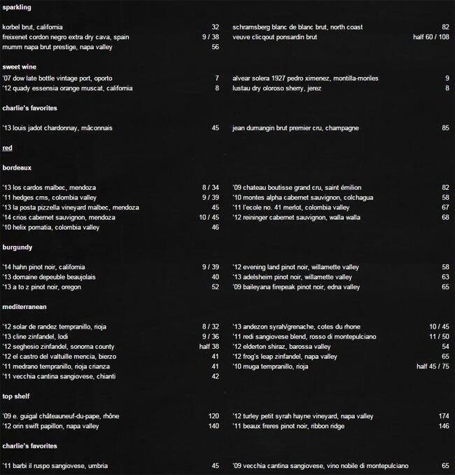 Menu at Eva desserts, Salt Lake City