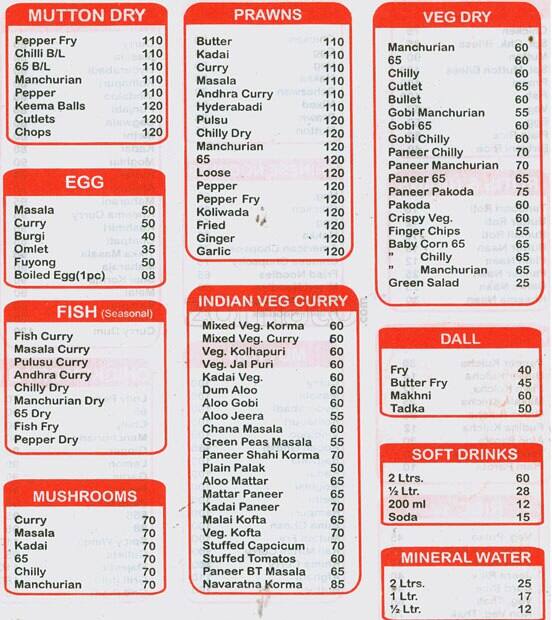 Menu at City Kitchen, Bengaluru, 1'st Main Road