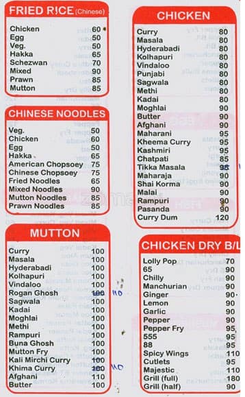 Menu at City Kitchen, Bengaluru, 1'st Main Road