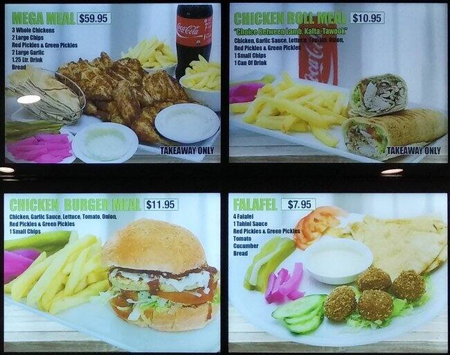 Carta del restaurante Al Hana: Charcoal Chicken “HALAL”, Coburg