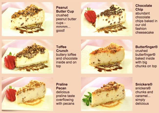 Menu at The Ultimate Cheesecake Bakery, San Antonio, 999 E Basse Rd