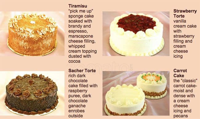 Menu at The Ultimate Cheesecake Bakery, San Antonio, 999 E Basse Rd