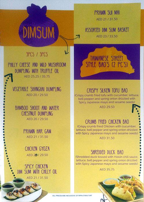 Menu at Royal Orchid Restaurant, Abu Dhabi, North Cafe Terrace