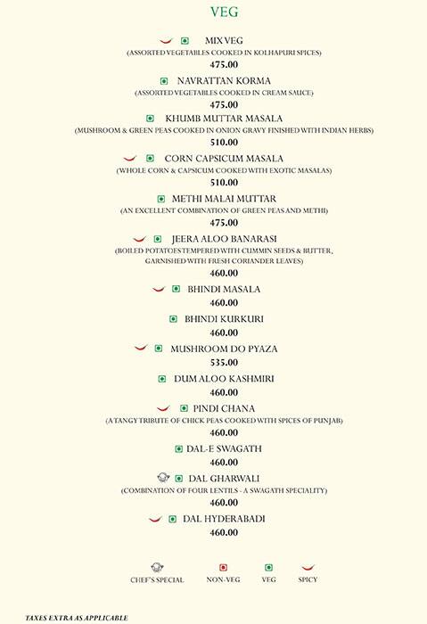 Menu at Swagath Restaurant Panchkula, Panchkula