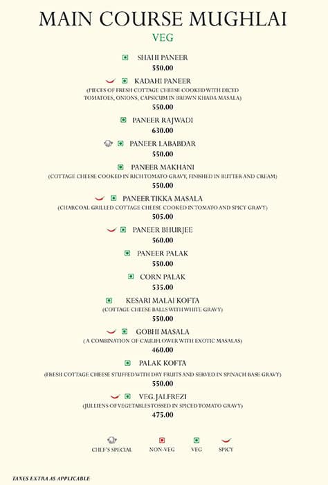 Menu at Swagath Restaurant Panchkula, Panchkula