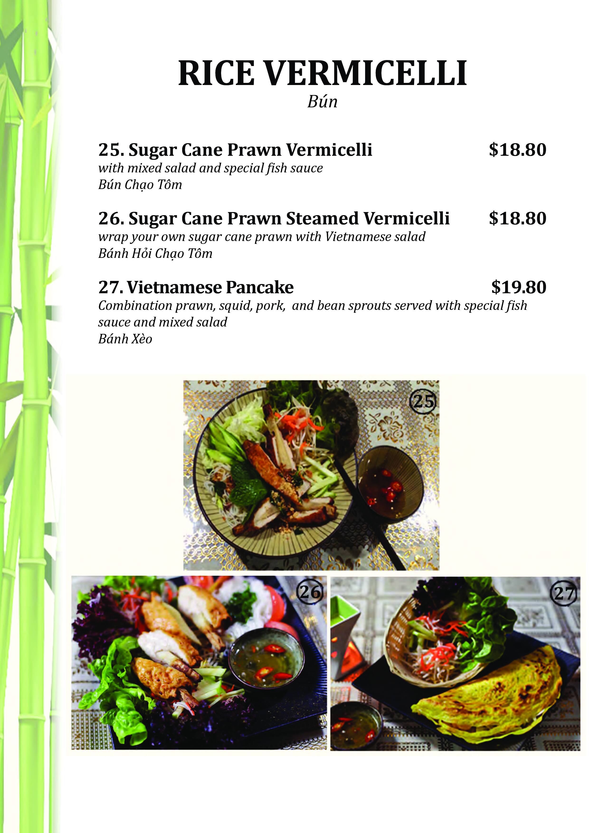 Menu at Anam Restaurant, Bathurst