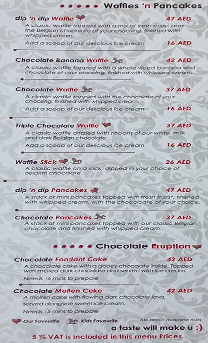 Menu of Dip n Dip, Jumeirah 3, Dubai