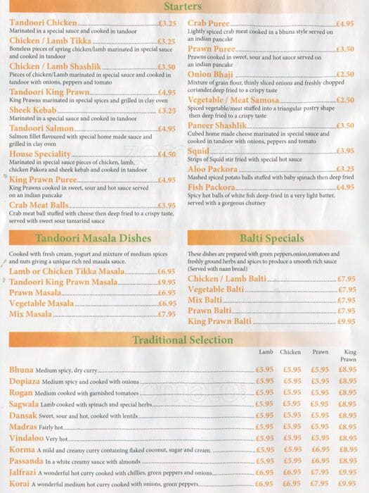 Amaan's Indian Takeaway Menu - Zomato UK