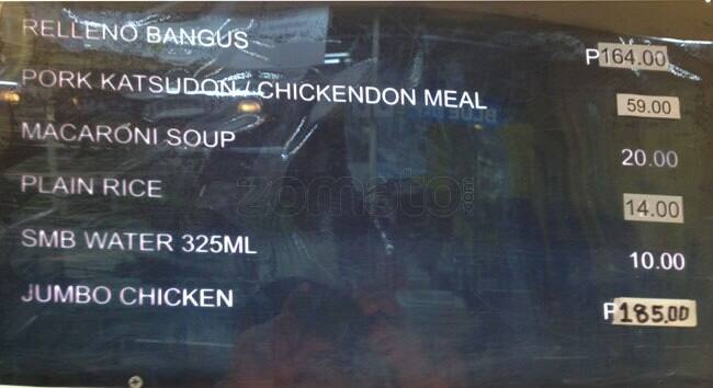 Menu at Hot Chicks restaurant, Mandaluyong