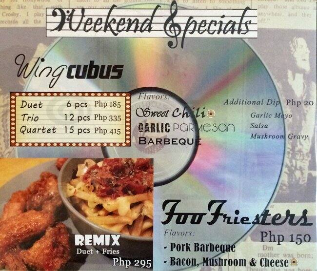 Menu at Chef Paul's cafe, Quezon City, 15 Visayas Ave
