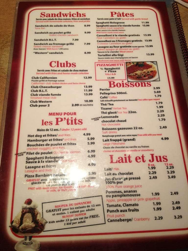 Menu at Barbies Resto Bar Grill, Dorval, 15 Boul. Bouchard