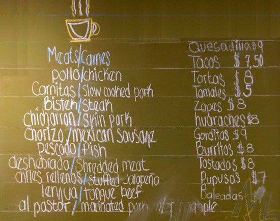 Menu at Cafe Canela, Philadelphia