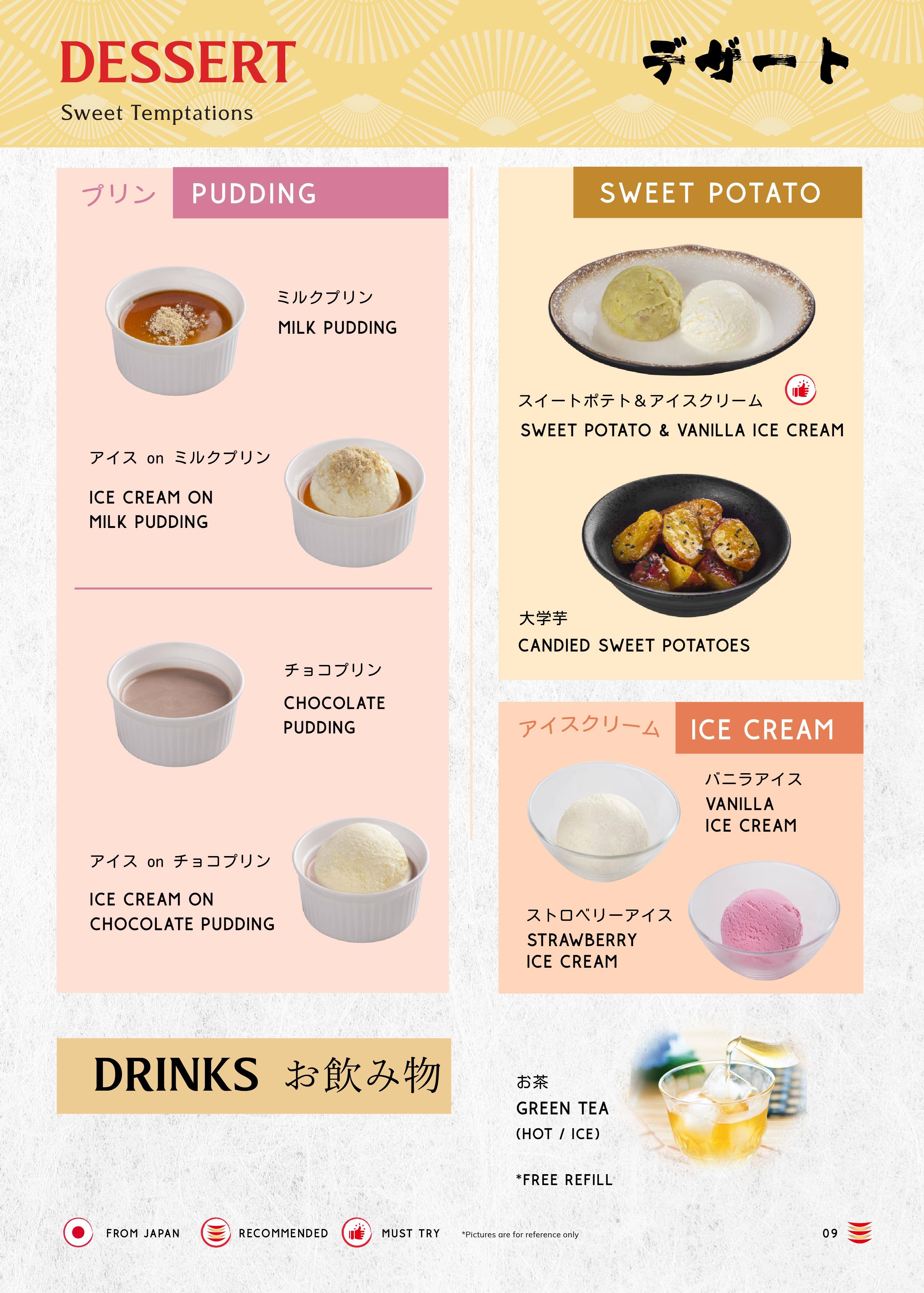 Menu at Kappa Sushi restaurant, West Jakarta