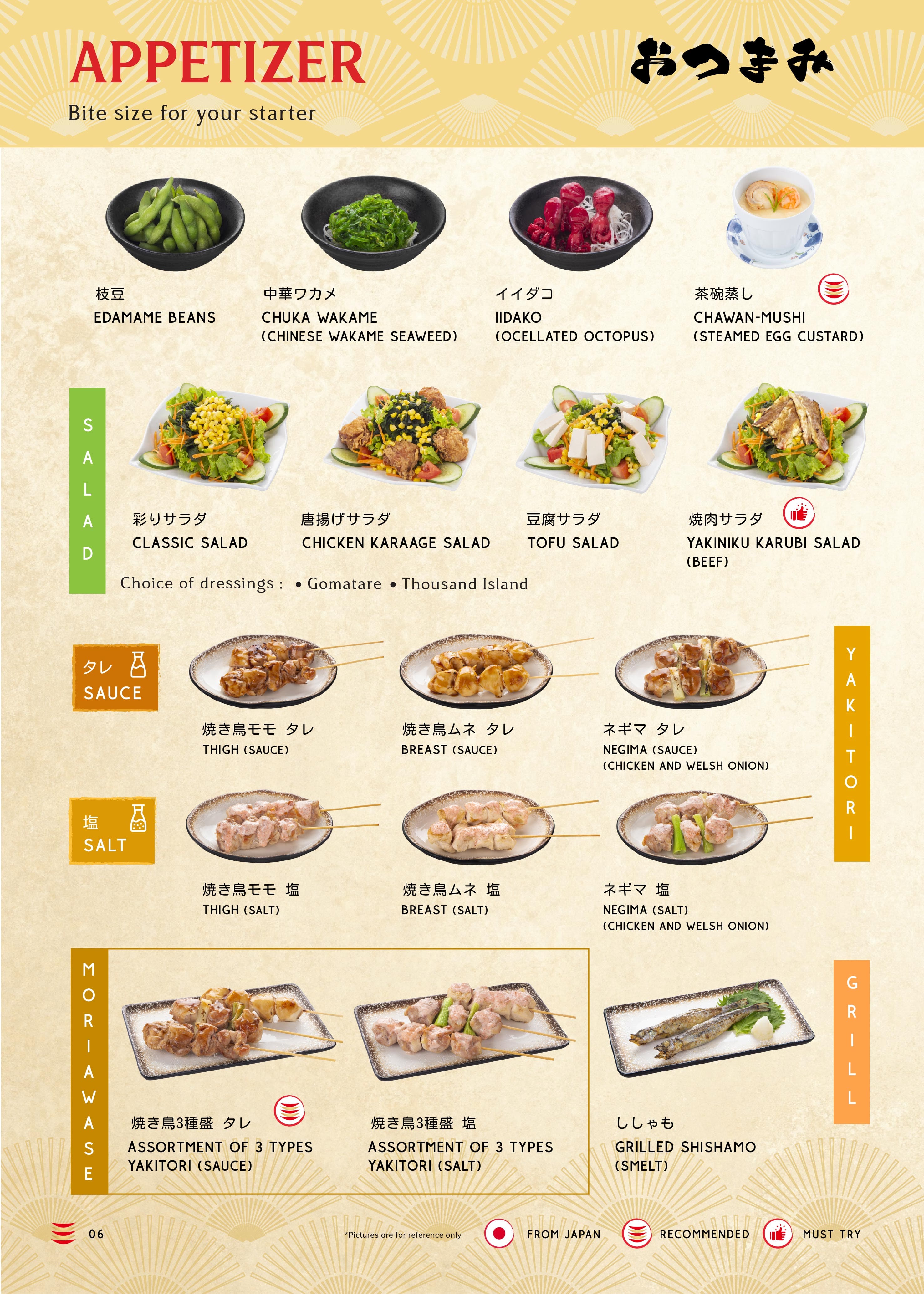 Menu at Kappa Sushi restaurant, West Jakarta
